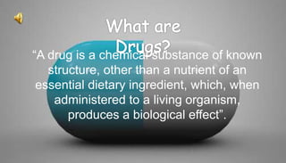 Drug abuse & misuse with explaination and examples | PPTX