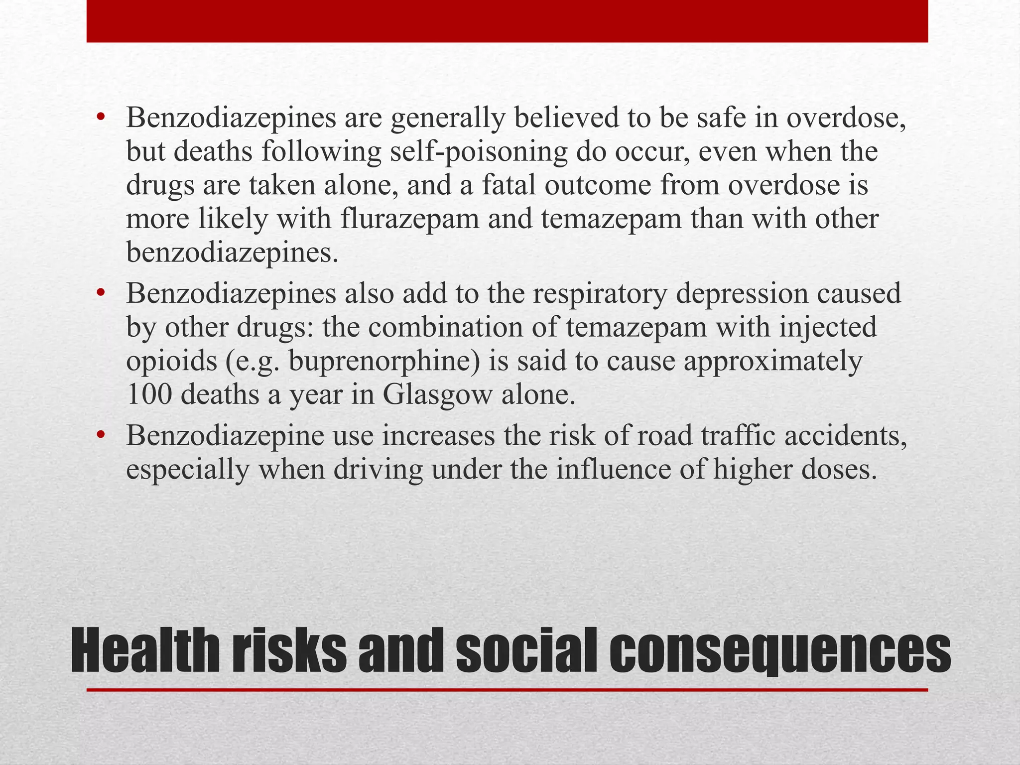 Drug Abuse & Misuse, Sedative-Hypnotics “Benzodiazepines” | PPTX