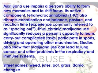 DRUG ABUSE PREVENTION PRESENTATION | PPT