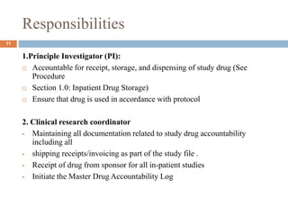 Drug accountability | PPTX