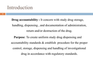 Drug accountability | PPTX