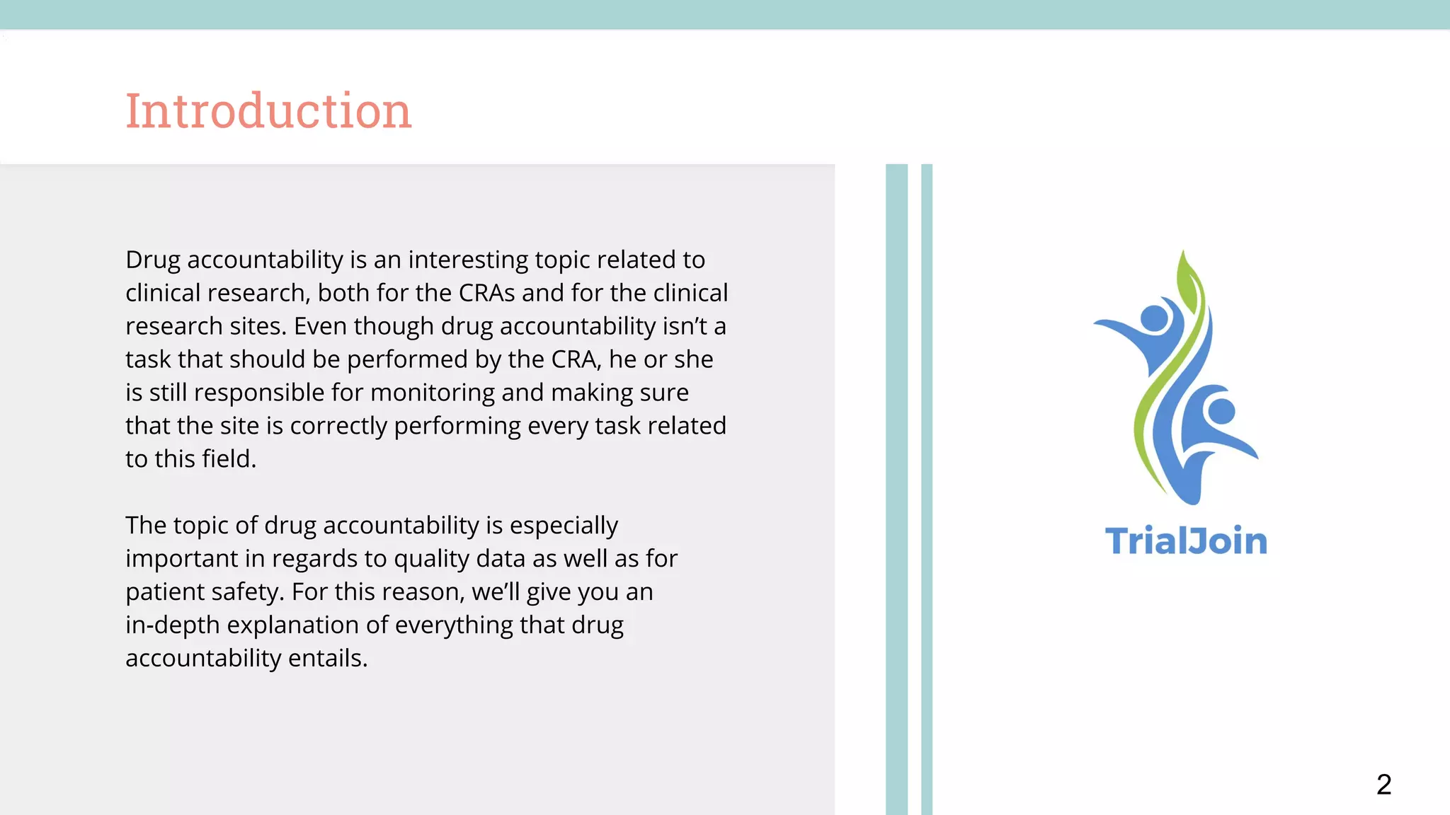 Drug accountability an important aspect of clinical research | PDF
