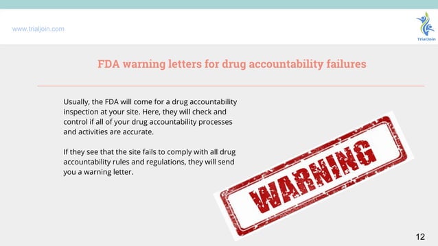 Drug accountability an important aspect of clinical research | PPT