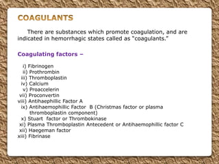 Drug acting on blood | PPTX