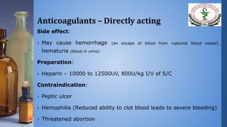 Drug acting on blood system | PPTX