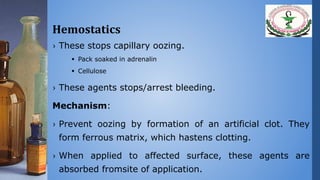 Drug acting on blood system | PPTX