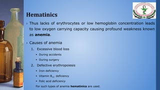 Drug acting on blood system | PPT