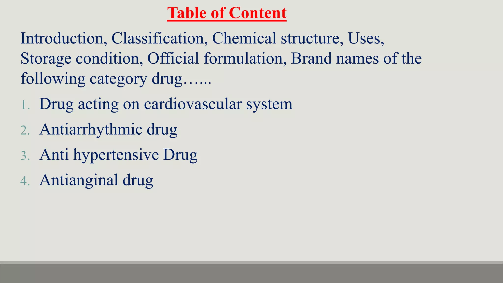 Drug acting on cardiovascular system, Antiarrhythmic drug, Anti ...