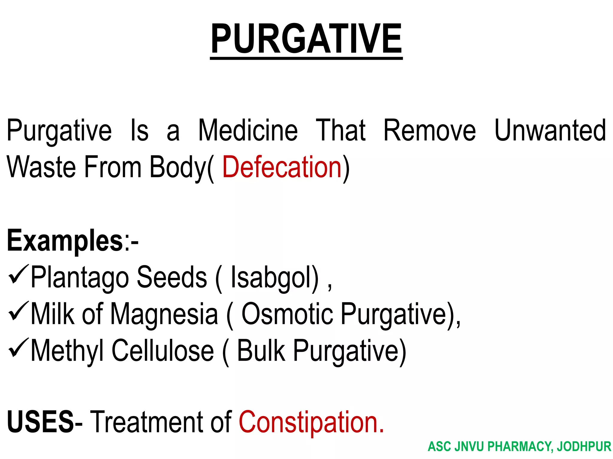 Drug acting on digestive system | PPTX