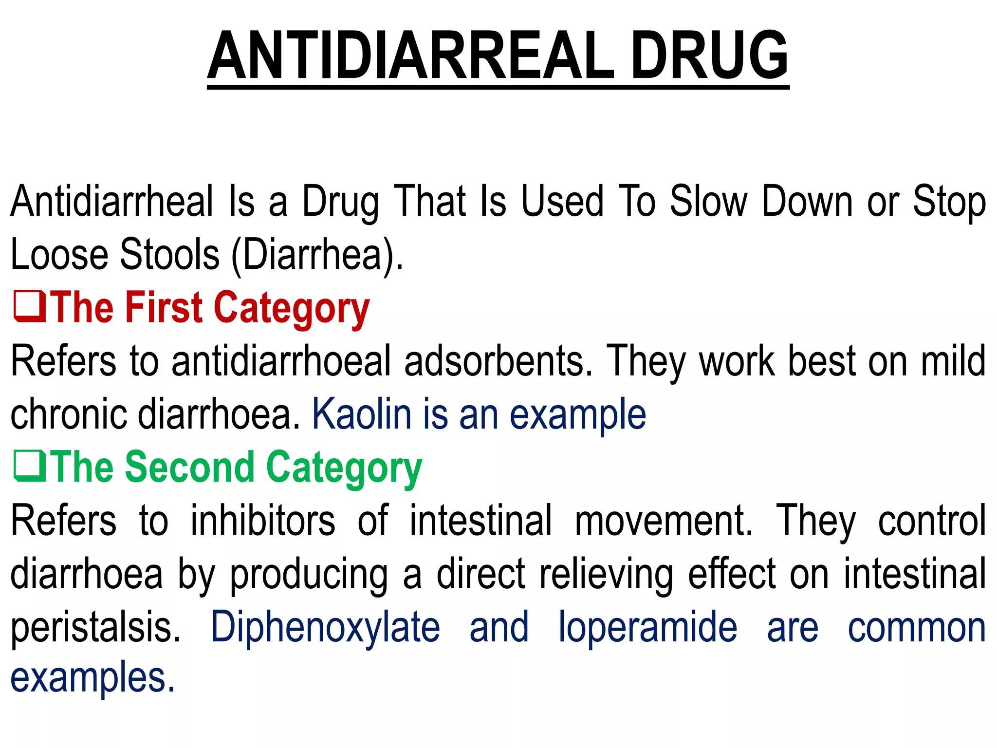 Drug acting on digestive system | PPTX