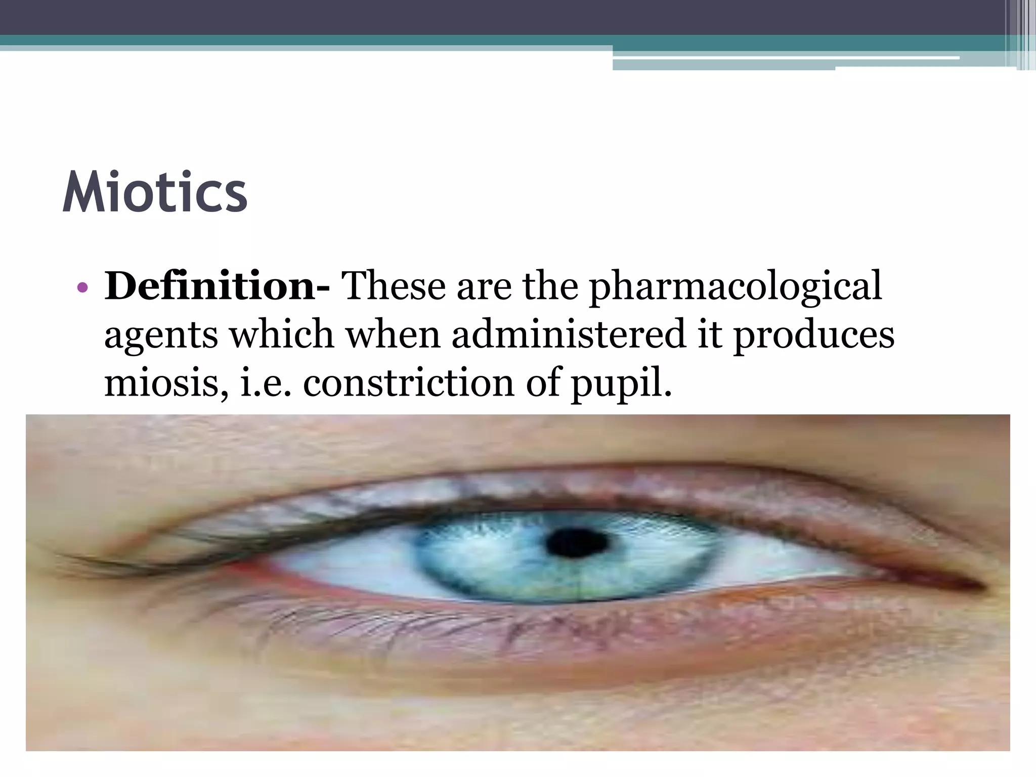 Drug acting on eye | PPTX