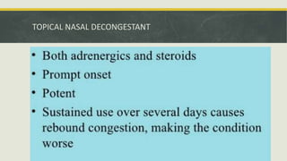 Drug acting on respiratory system | PPTX