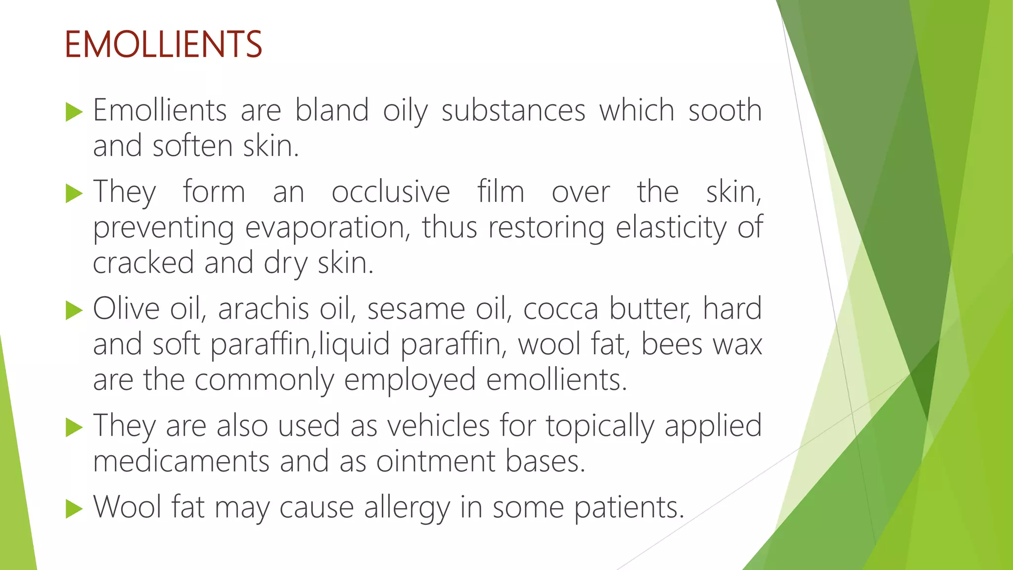 Drug acting on skin and mucous membrane | PPTX