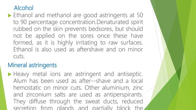 Drug acting on skin and mucous membrane | PPTX