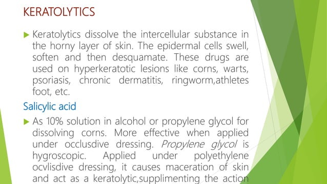 Drug acting on skin and mucous membrane | PPTX