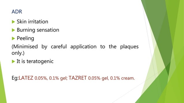 Drug acting on skin and mucous membrane | PPTX