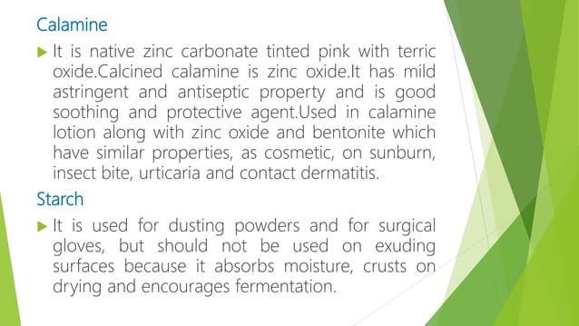 Drug acting on skin and mucous membrane | PPTX