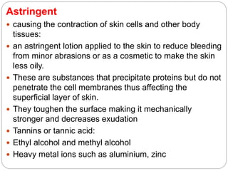 Drug acting on Skin and Mucus membrane.pptx
