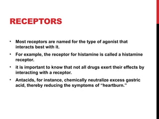 The Mechanisms of Drug Actions in Pharmacology | PPTX