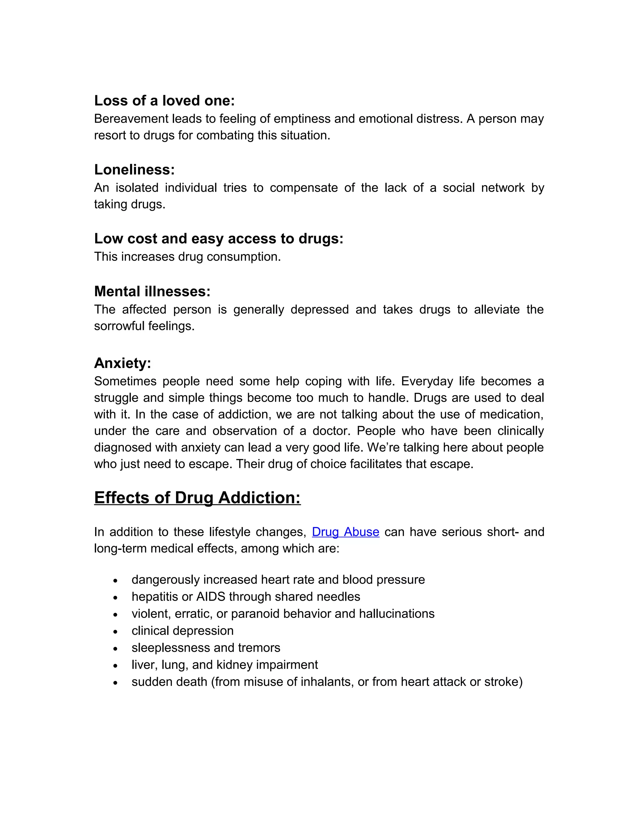 Drug addiction, a social problem of pakistan | DOC