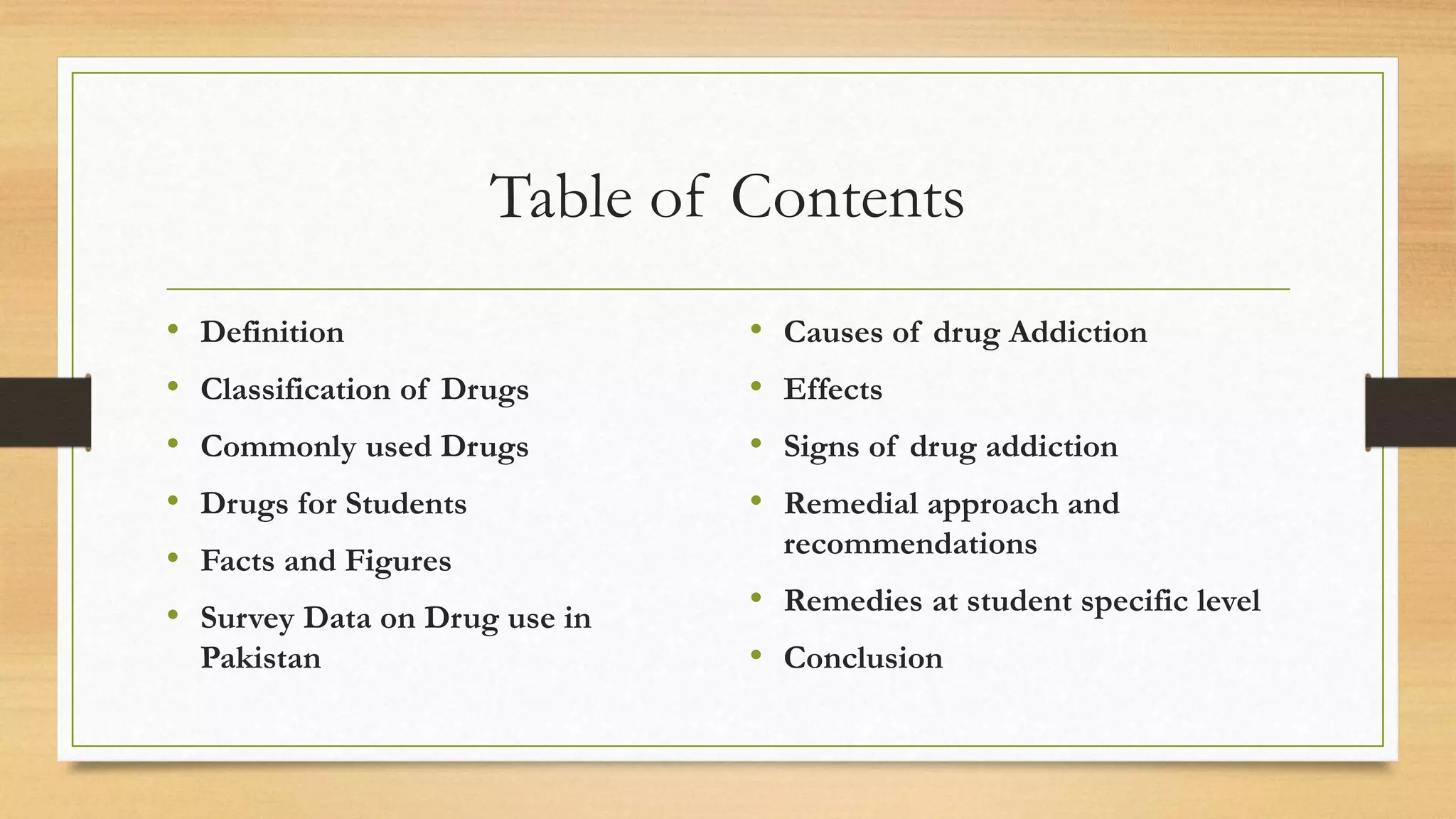 Drug addiction | PPTX