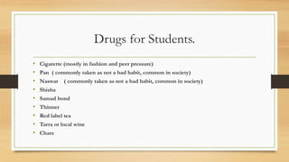 Drug addiction | PPTX