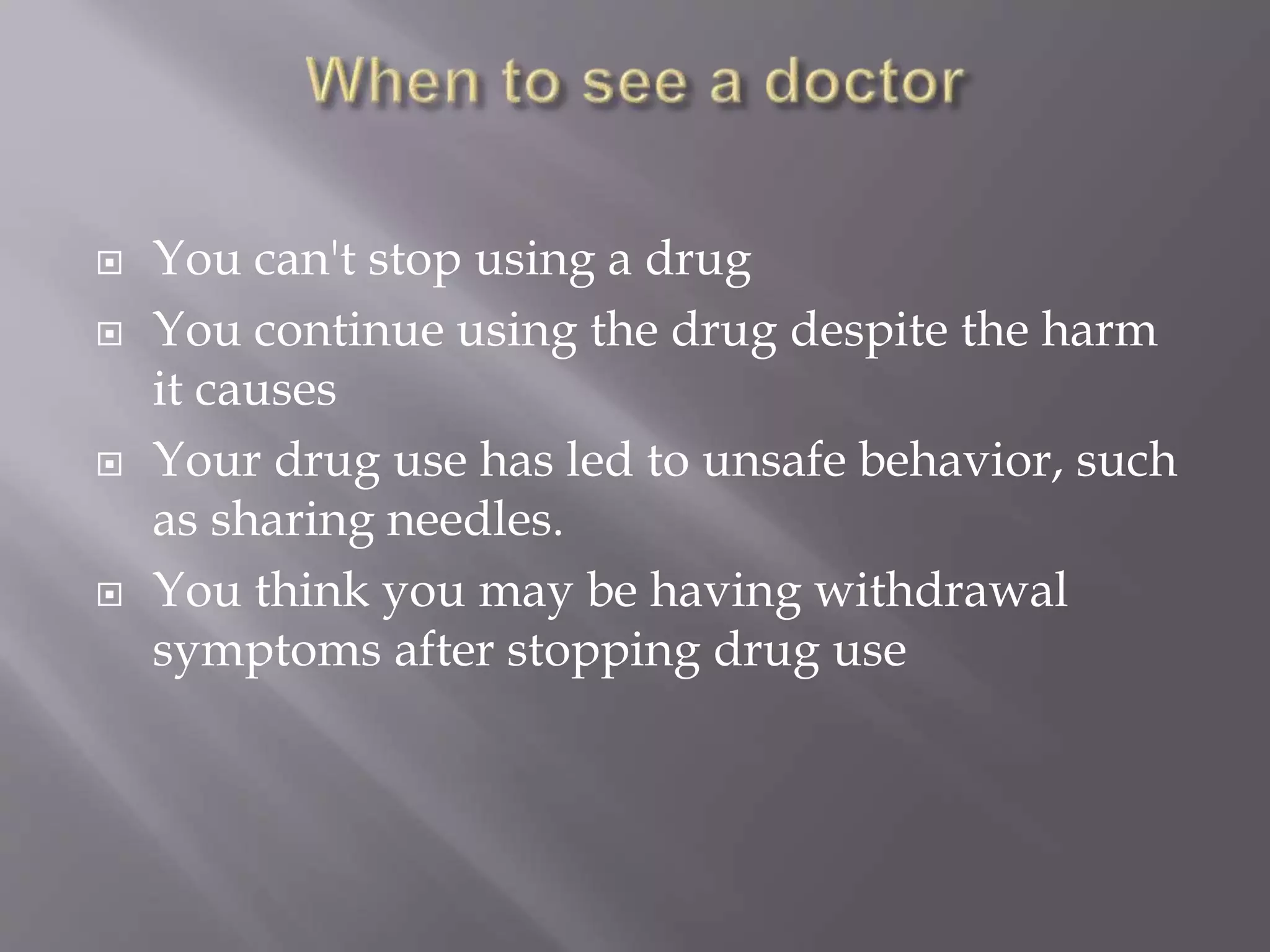 Drug addiction | PPT