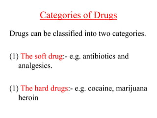 Drug addiction and drug abuse ppt | PPTX