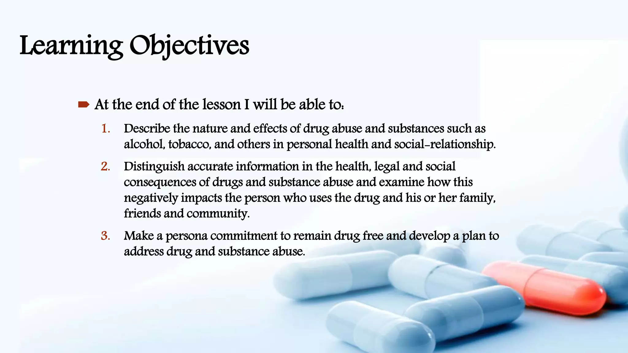 Drug Education | PPTX