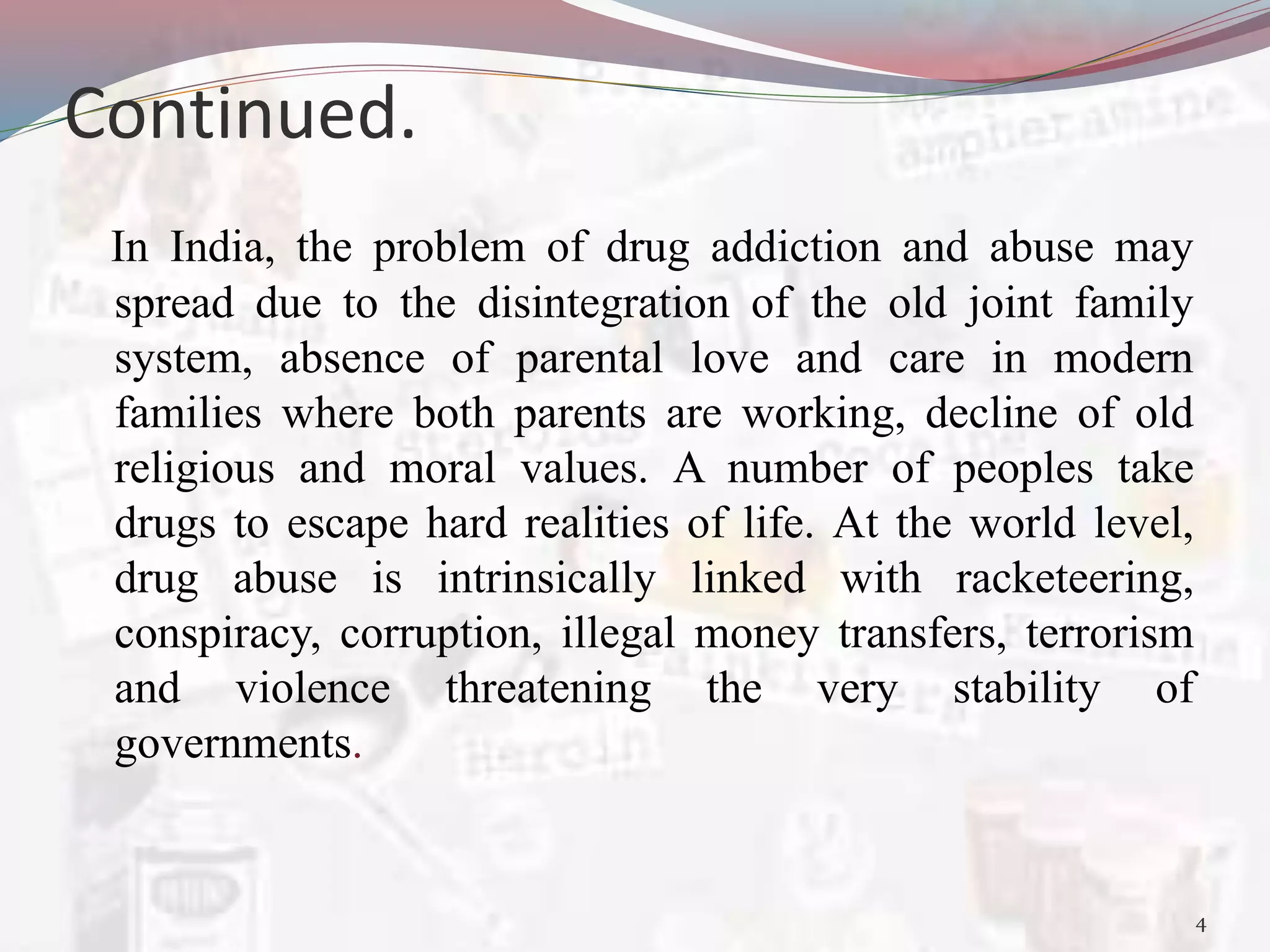 Drug addiction, Criminal justice & Human Rights | PPTX