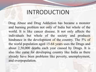 Drug addiction, Criminal justice & Human Rights | PPTX