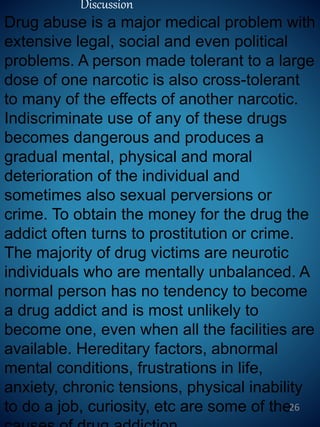 Drug addiction project class 12 | PPTX