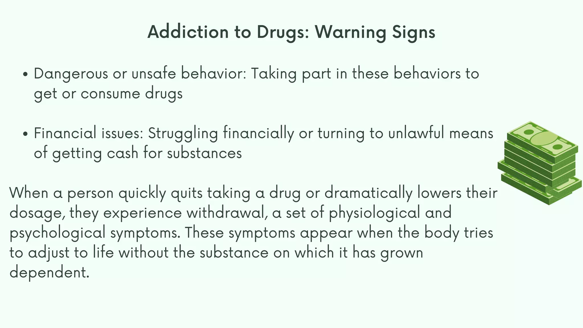 Drug Addiction: Signs, Symptoms, and Withdrawal Management | Solh ...