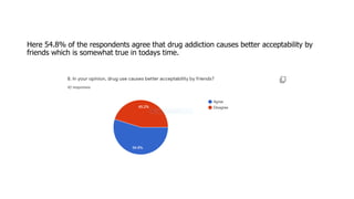 Drug addiction survey analysis | PPTX