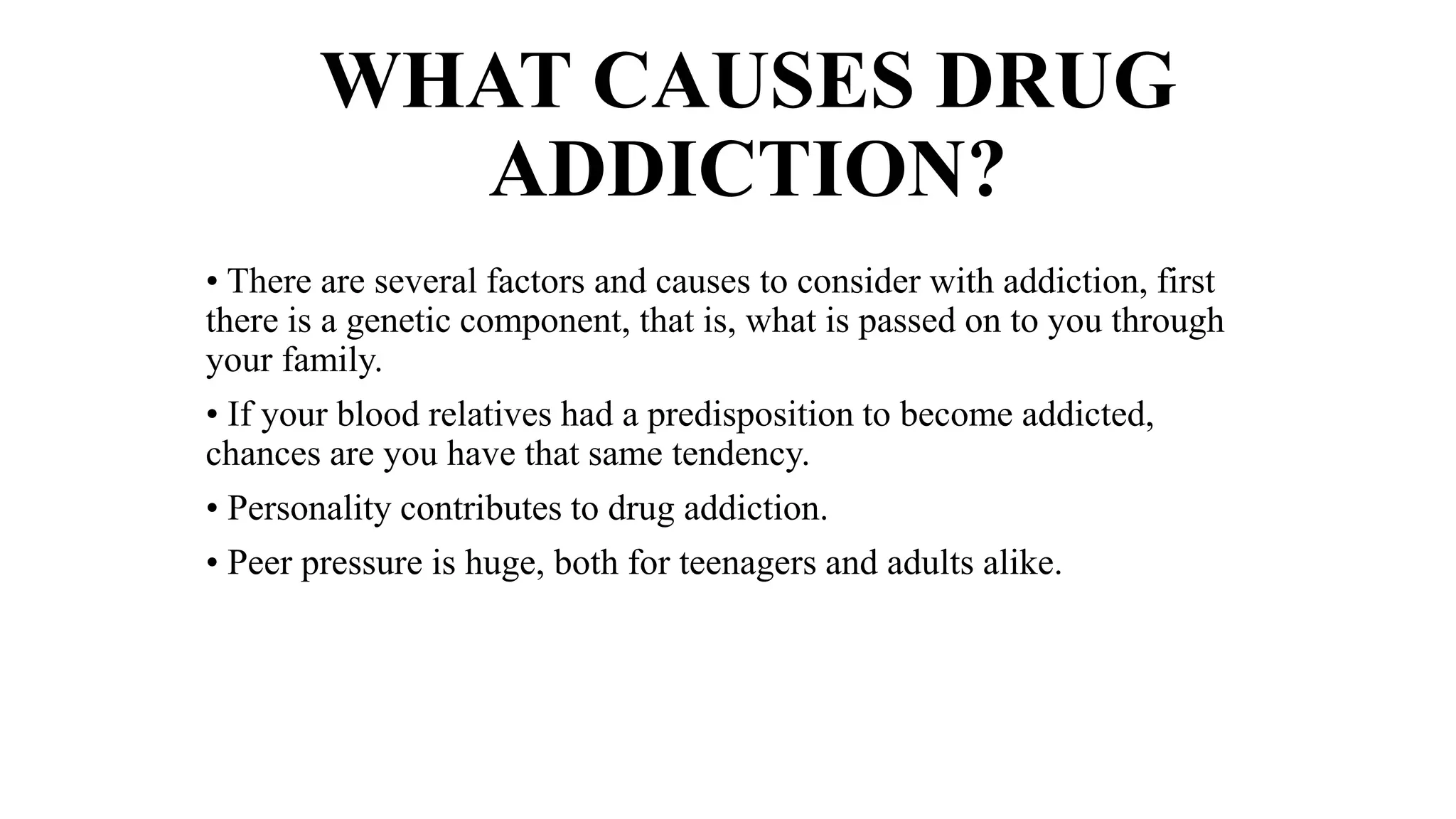 Drug addiction, tolerance and depandance | PPTX