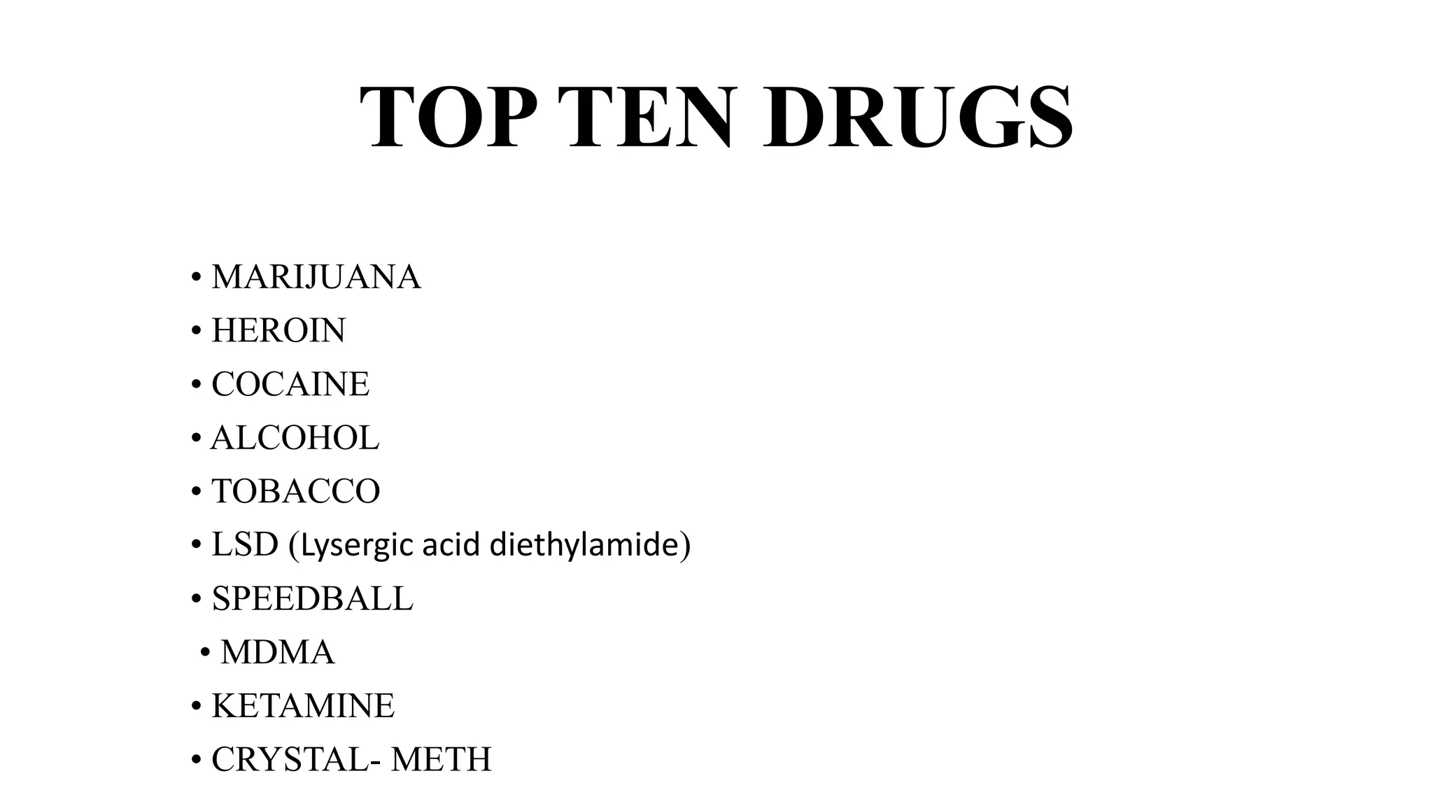 Drug addiction, tolerance and depandance | PPTX