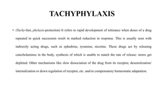 Drug addiction, tolerance and depandance | PPTX