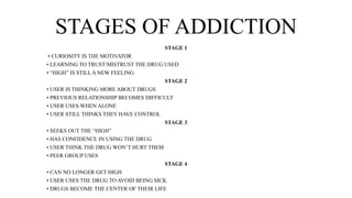 Drug addiction, tolerance and depandance | PPTX