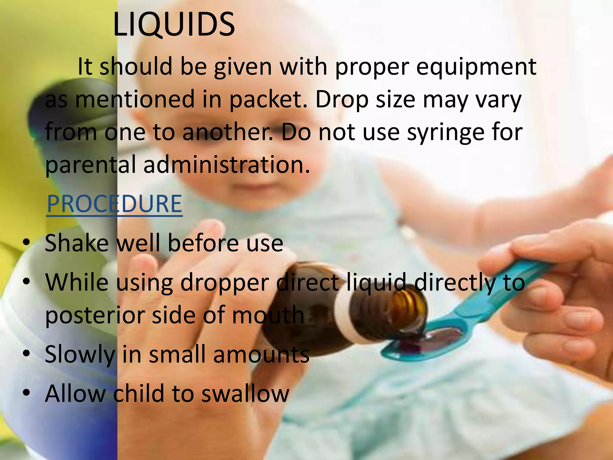 pediatric Drug administration | PPTX