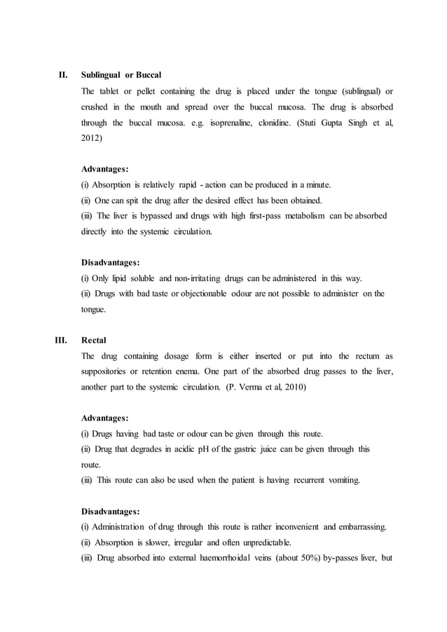 Modes of Drug administration | DOCX | Digestive Disorders | Diseases ...