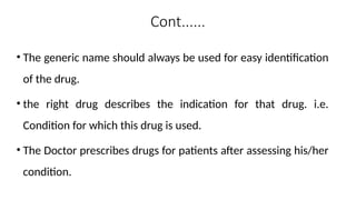 DRUG ADMINISTRATION.pptx ekwendweni college | PPTX