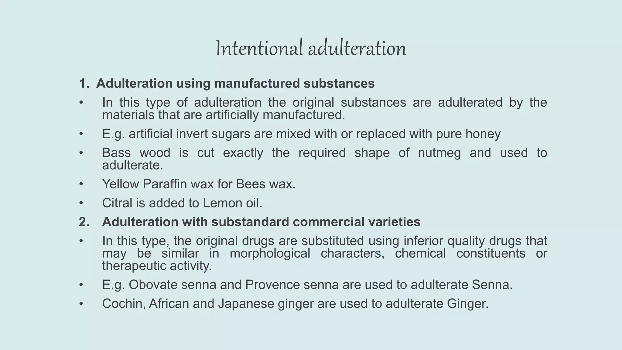Drug adulteration | PPTX
