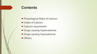 Drug affecting calcium regulation | PPTX