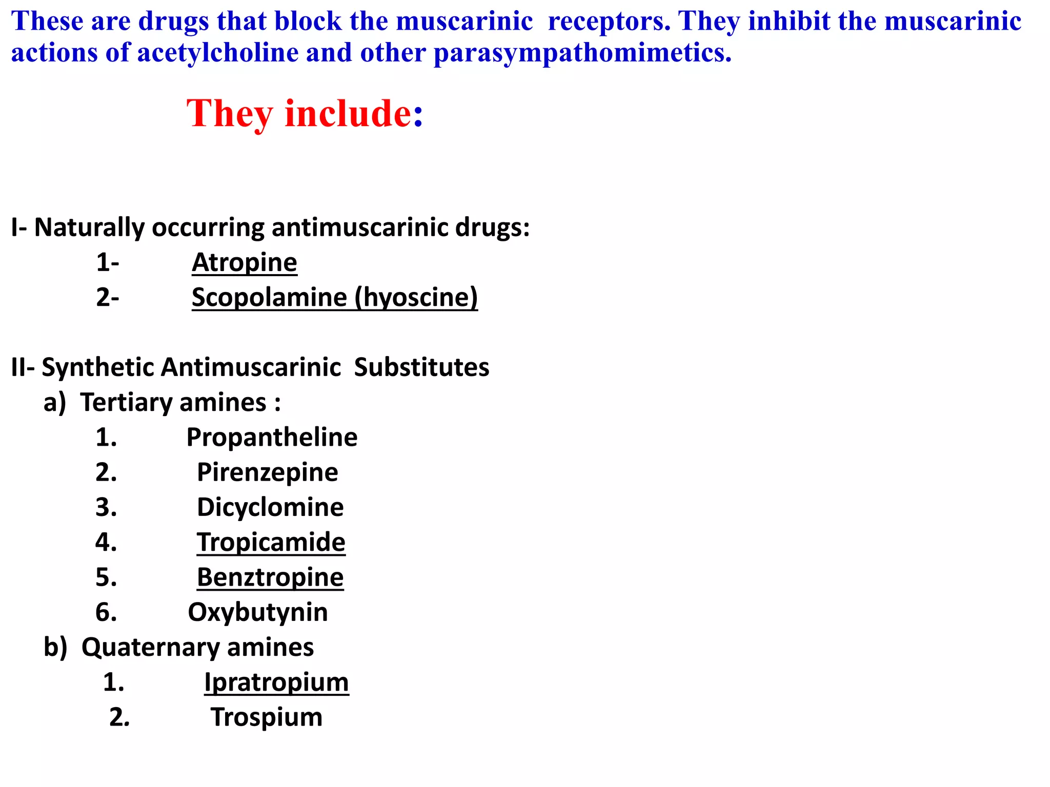 Drug affecting parasympathetic system | PPTX