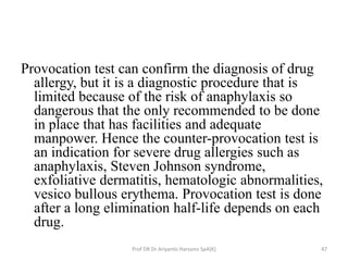 Drug allergy | PPTX