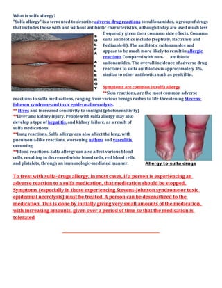 Drug allergy | DOC | Allergies | Diseases and Conditions