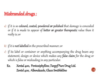 DRUG AND COSMATIC ACT 1940 AND RULES 1945.pptx