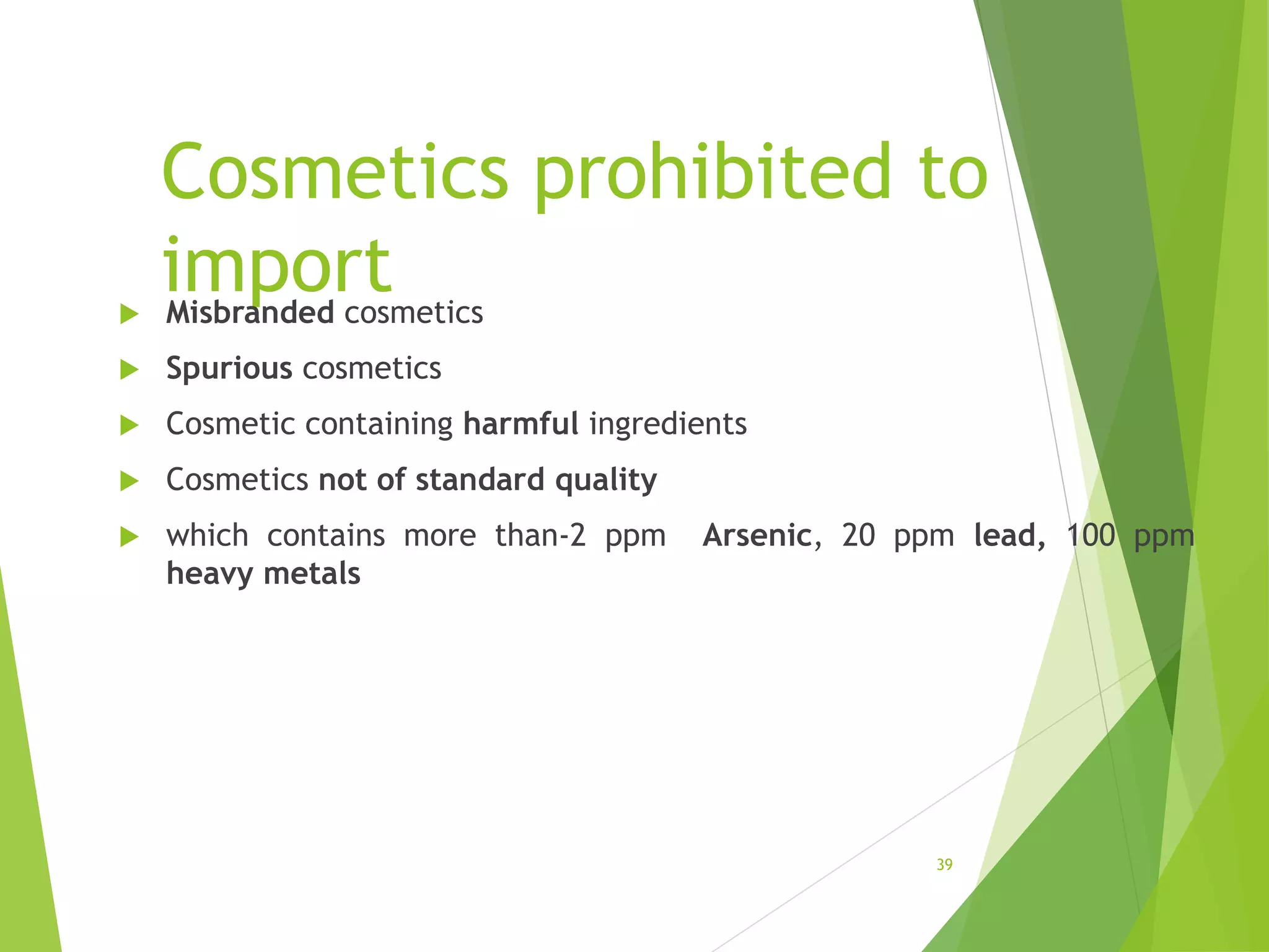 Drug and cosmetic act | PPTX