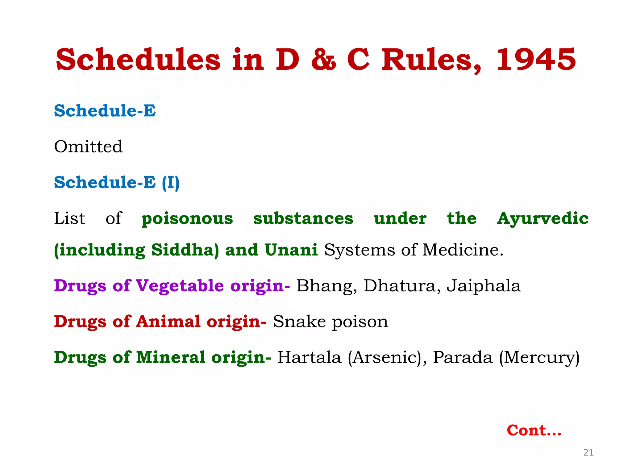 Drug and Cosmetic Act 1940 and Rules 1945 | PPTX
