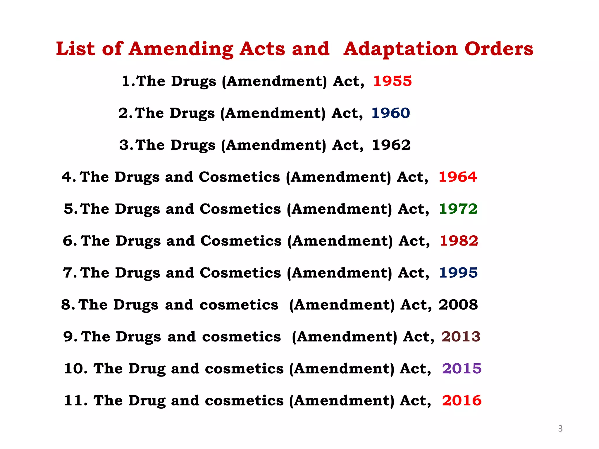 Drug and Cosmetic Act 1940 and Rules 1945 | PPTX